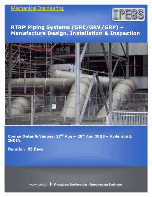 Fillable Online RTRP Piping Systems (GRE/GRV/GRP) Fax Email Print ...