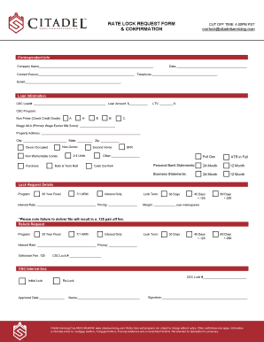 Fillable Online Purchasing Request Form & Checklist - Citadel Servicing ...