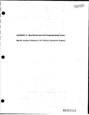 Fillable Online APPENDIX G: Base-Neutral and Acid Compound Result Forms ...