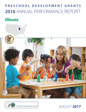 Fillable Online www2 ed Illinois 201 Preschool Development Grant APR ...