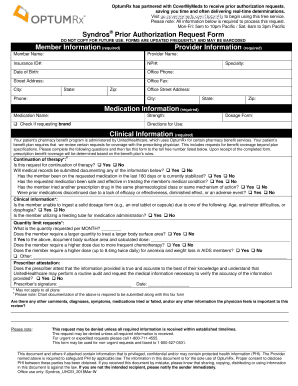 Fillable Online Syndros Prior Authorization Request Form Fax Email ...