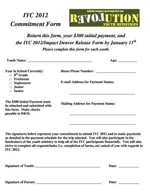 Fillable Online Campaign Pledge Commitment Form - Friendship Force Fax ...