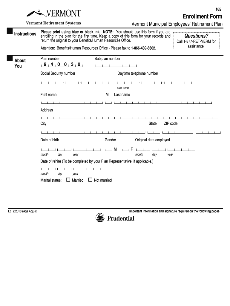 Fillable Online Documents - Prudential Retirement Fax Email Print ...