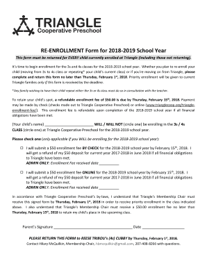 Fillable Online Re-Enrollment Intent Form Fax Email Print - pdfFiller