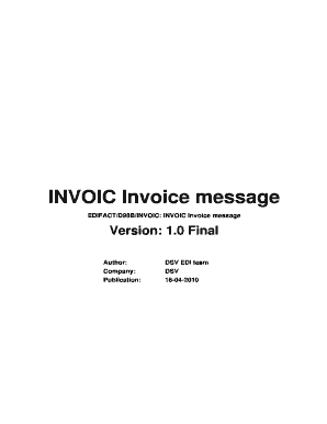 Fillable Online DSV INVOIC D98B outbound Customer Fax Email Print ...