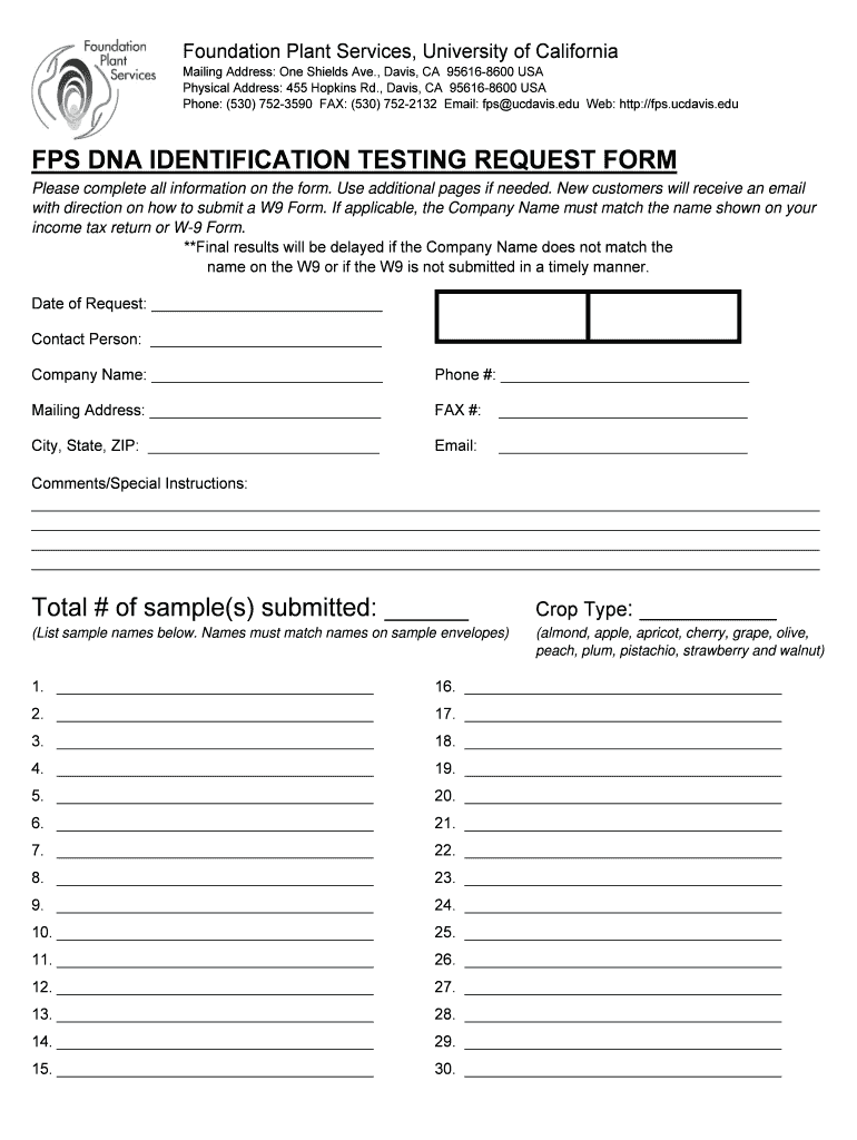 Fillable Online fps ucdavis ID Request Form DRAFT JY Fax Email Print ...