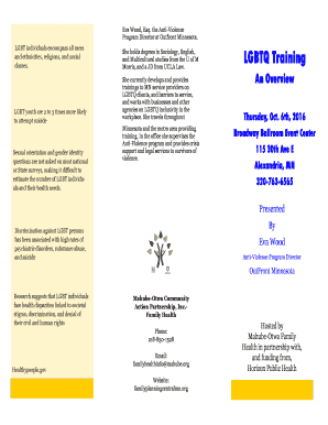Fillable Online LGBTQ Training - Mahube-Otwa Family Health Fax Email ...