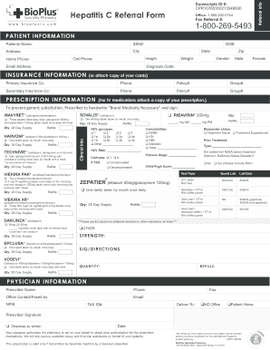 Fillable Online BioPlus HCV Referral Form - BioPlus Specialty Pharmacy ...