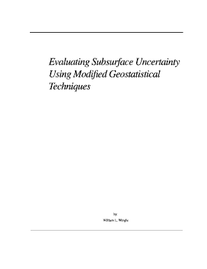 Fillable Online Evaluating Subsurface Uncertainty Using Modified ...