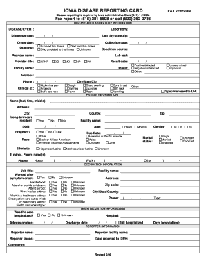Fillable Online wiki idph iowa DISEASE AND LABORATORY INFORMATION ...