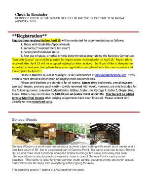 Fillable Online Check In Reminder Fax Email Print - pdfFiller