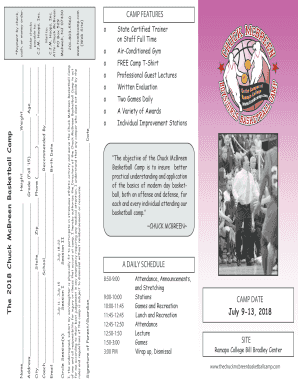 Fillable Online 05 brochure - The Chuck McBreen Basketball Camp Fax ...