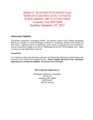 Fillable Online SIMPLOT WESTERN STOCKMEN'S and SIMPLOT CUSTOM ... Fax ...