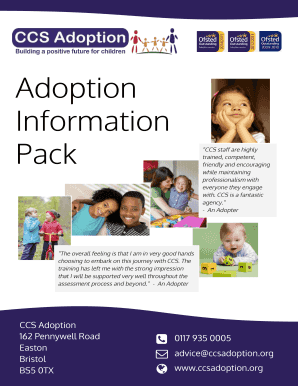 Fillable Online Adoption Information Pack - CCS Adoption Fax Email ...