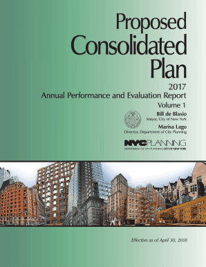 Fillable Online Proposed Consolidated Plan Annual Performance and ...