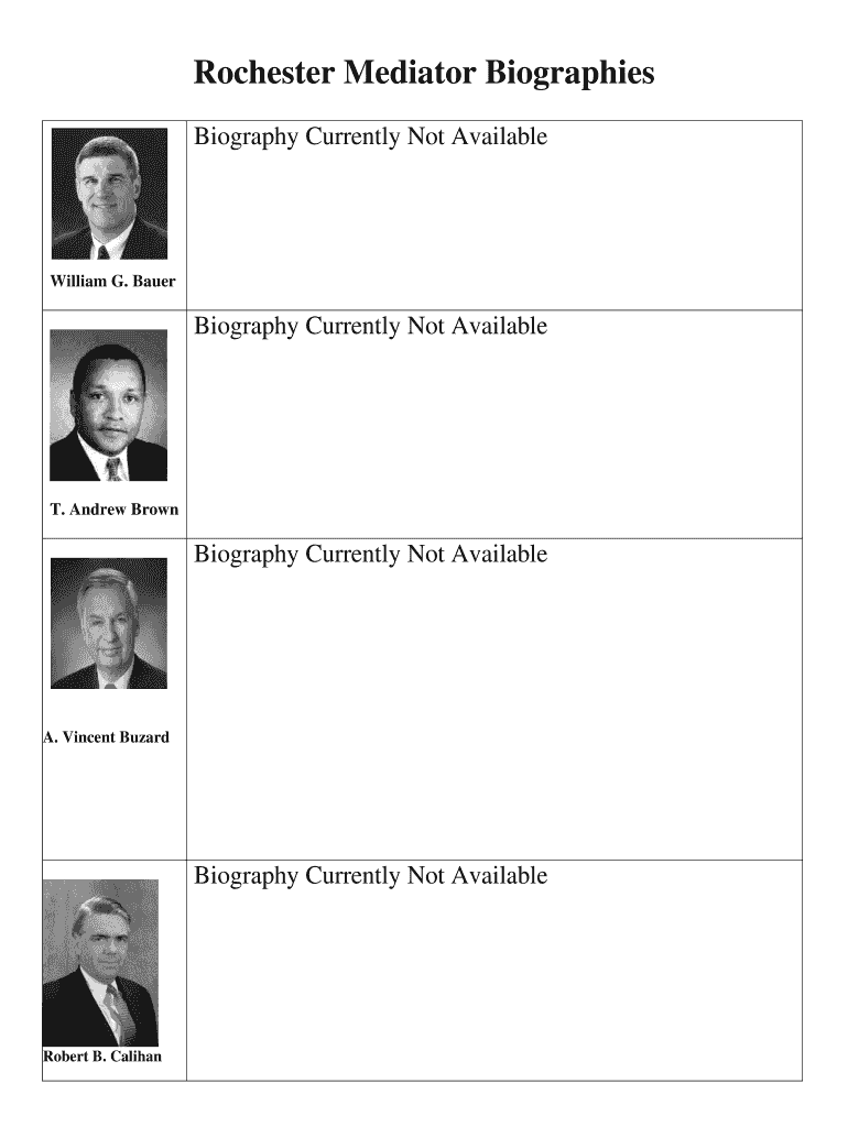 Fillable Online Biography of Robin R. Wilt - Town of Brighton Fax Email ...