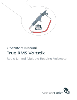 Fillable Online True RMS Voltstik - SensorLink Fax Email Print - pdfFiller