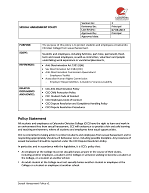 Fillable Online STUDENT CODE OF CONDUCT (Secondary Students) - calcc ...