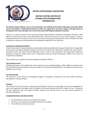 Fillable Online BRITISH CASTING CERTIFICATE Fax Email Print - pdfFiller