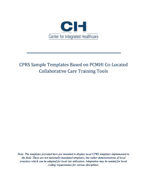 Cprs Template Codes - Fill Online, Printable, Fillable, Blank | pdfFiller