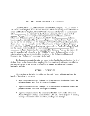Fillable Online Declaration of Reciprocal Easements-20180504 Fax Email ...