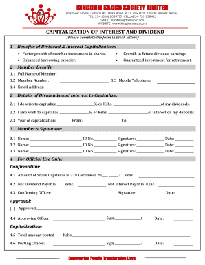 Kingdom Sacco - Fill Online, Printable, Fillable, Blank | pdfFiller