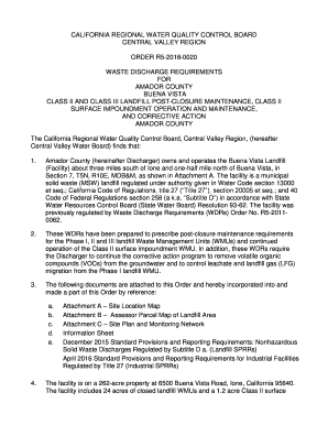 Fillable Online CLASS II AND CLASS III LANDFILL POST-CLOSURE ...