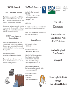 Fillable Online aglearn usda Food Safety Resources: HACCP Systems ...