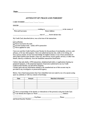Fillable Online AFFIDAVIT OF FRAUD AND FORGERY - Fax Email Print ...