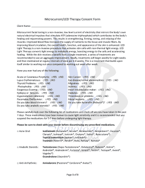 Fillable Online Microcurrent/LED Therapy Consent Form - Skinology Fax ...