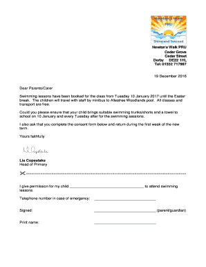Fillable Online Swimming & Aquatic Consent Form - Victor Harbor High ...