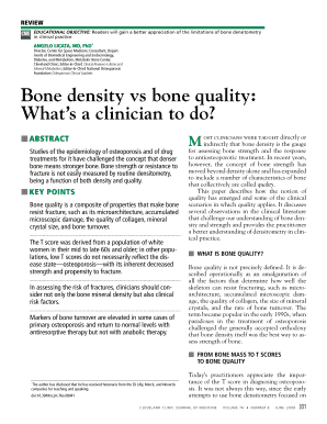 Fillable Online Foundation Bone density vs bone quality: Whats a ...