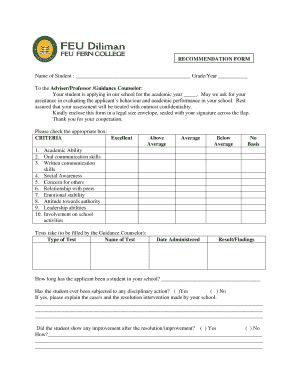 Fillable Online diliman feu edu Downloadable Forms - FEU Diliman Fax ...