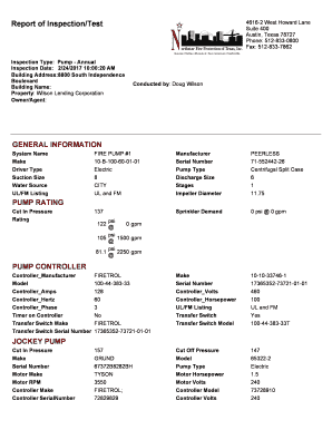 Fillable Online Northstar Fire Protection of Texas, Inc. - Fire ...