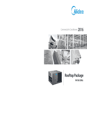 Fillable Online Rooftop Package - MIDEA CAC Fax Email Print - pdfFiller