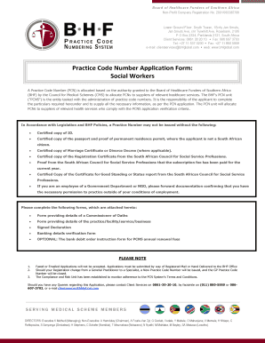 Fillable Online Practice Code Numbering System Fax Email Print - pdfFiller