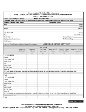 Fillable Online Commonwealth of Kentucky, Office of Insurance Fax Email ...
