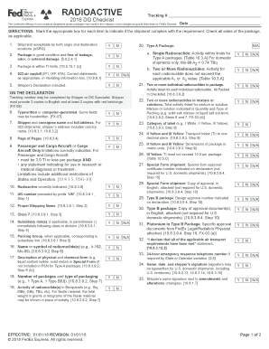 Fillable Online Radioactive Checklist Fax Email Print - pdfFiller