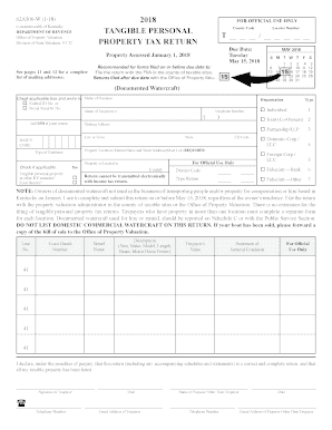 Fillable Online Personal Property Tax Return 2018.pdf Fax Email Print ...