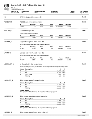 Fillable Online Form 146 - OS Follow-Up Year 6 - WHI Fax Email Print ...
