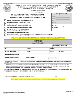 Fillable Online Applicants Information - Board for Professional ...