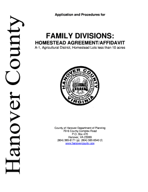 Fillable Online Family Division Homestead Agreement Affidavit ...