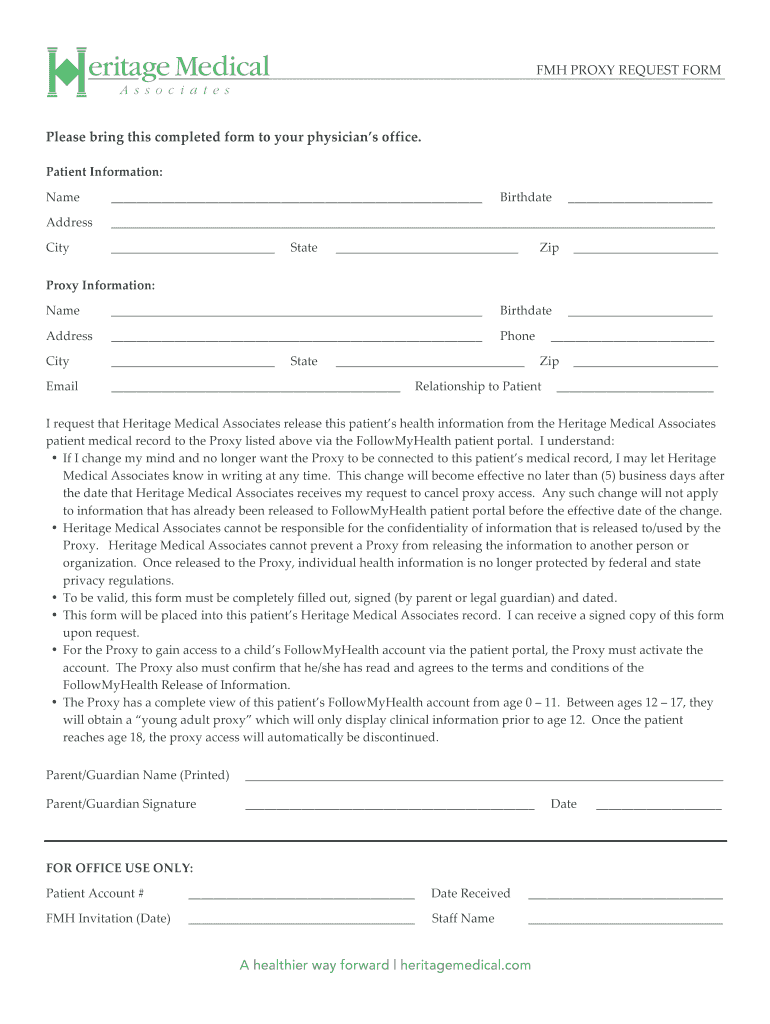 Fillable Online Proxy Request FormWebsite.docx Fax Email Print - pdfFiller