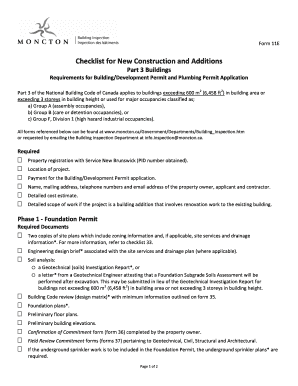 Fillable Online 11E - Checklist - New Construction & Additions - Part 3 ...