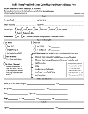 Fillable Online ID card request form - The University of Adelaide Fax ...