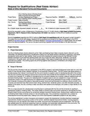Fillable Online Request for Qualifications (Architect / Engineer) - Ohio Facilities ... Fax ...