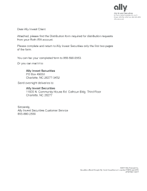 Fillable Online Dear Ally Invest Client: Attached, please find the ...