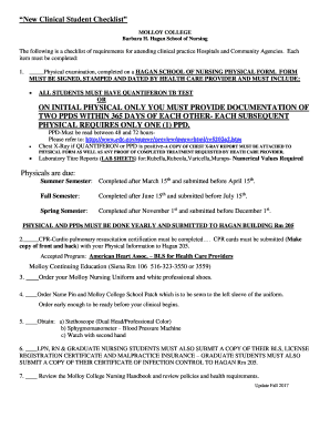 Fillable Online HAGAN SCHOOL OF NURSING PHYSICAL FORM. FORM MUST BE ...