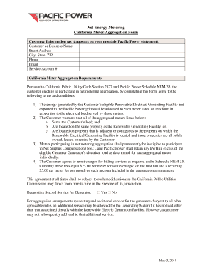Fillable Online California Meter Aggregation Form Fax Email Print ...