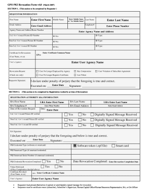 Fillable Online GPO PKI Registration Form v1 Fax Email Print - pdfFiller